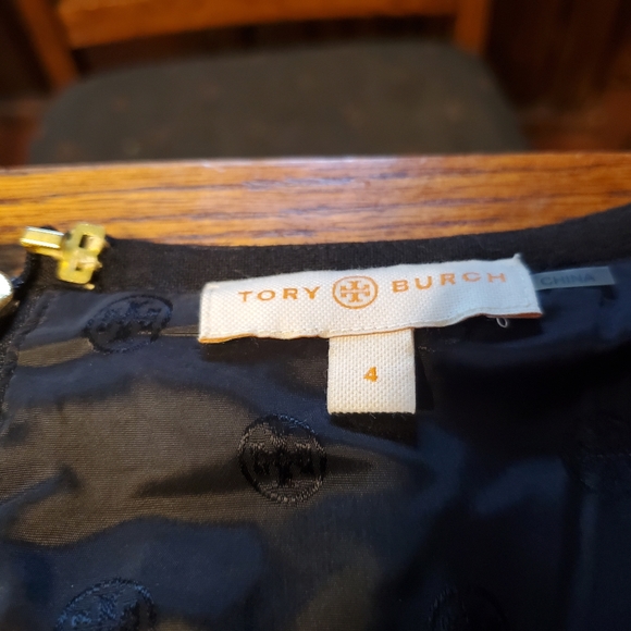 Tory Burch | Dresses | Tory Burch Lydia Cocktail Black Wool Blend Dress ...